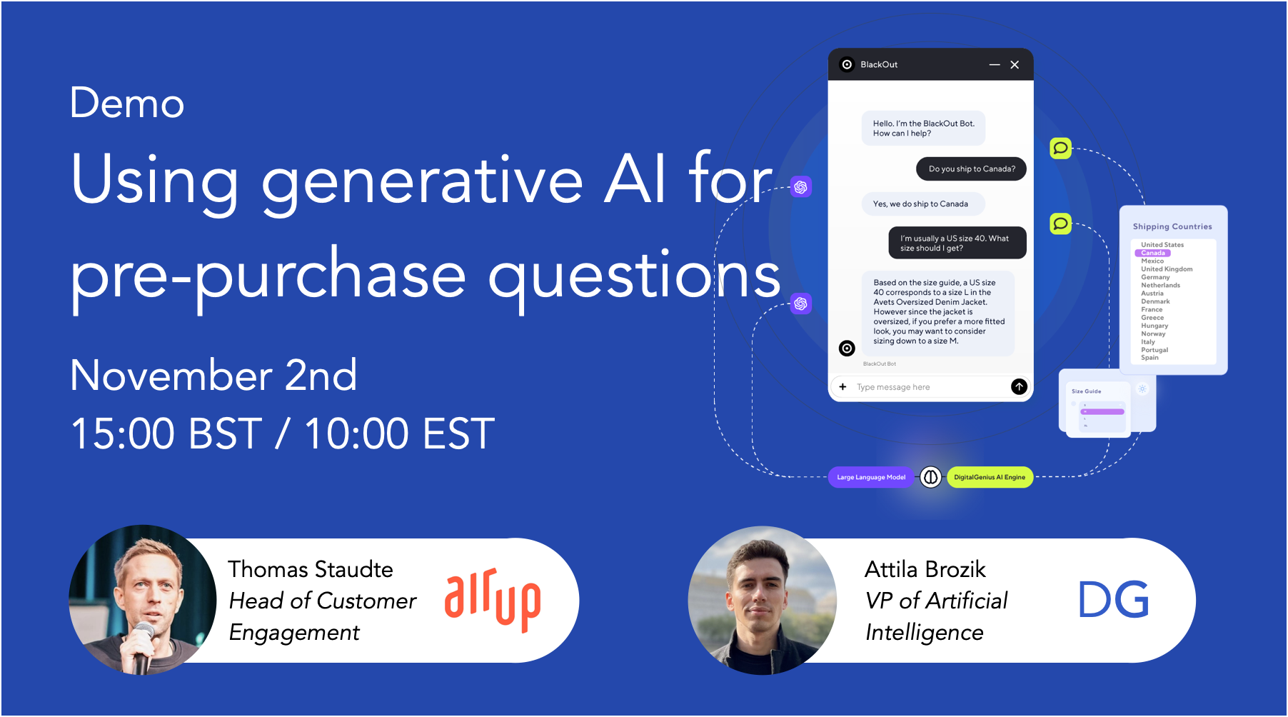 Webinar: Using generative AI for pre-purchase questions
